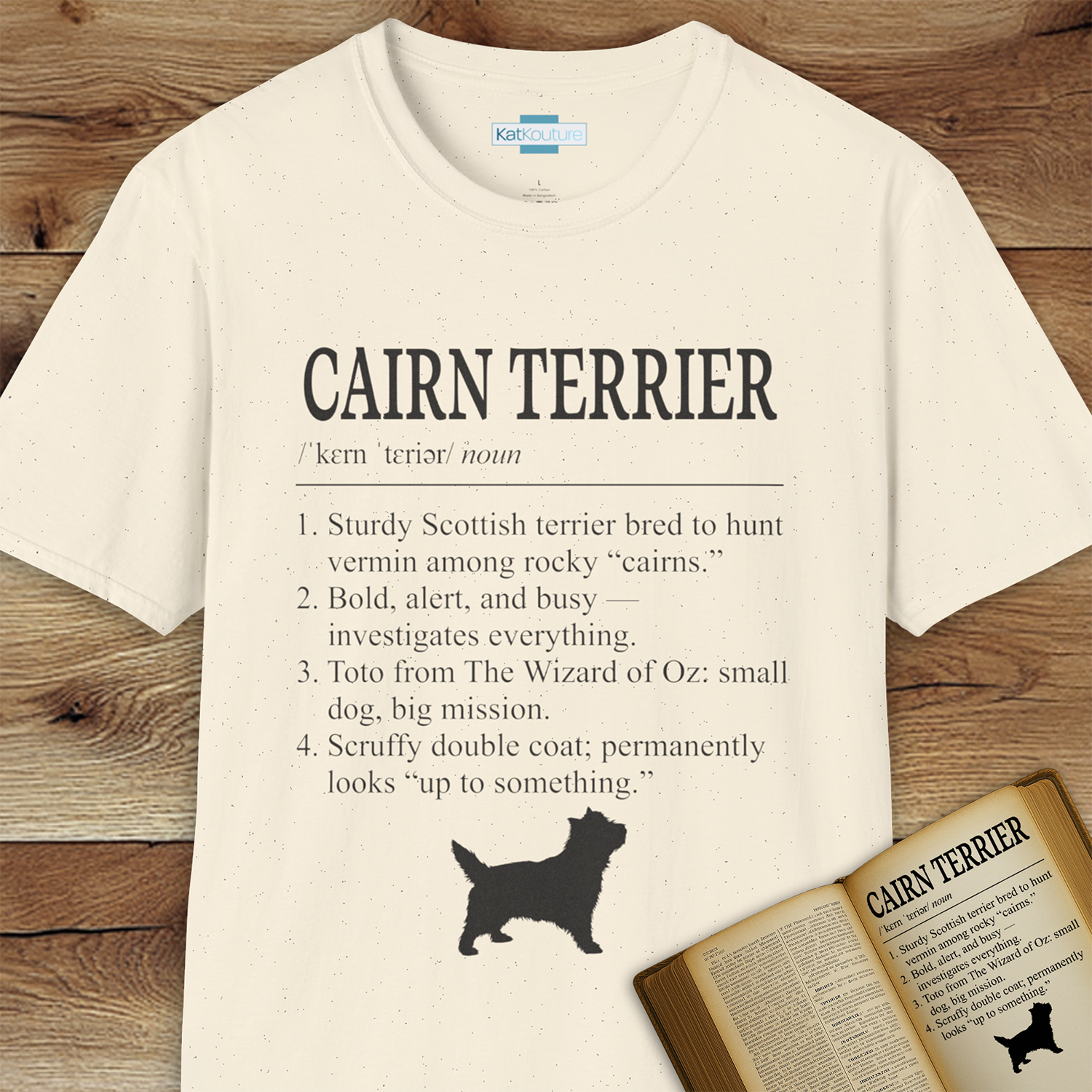 Cairn Terrier Definition T-Shirt Dictionary Dogs Collection – Katkouture