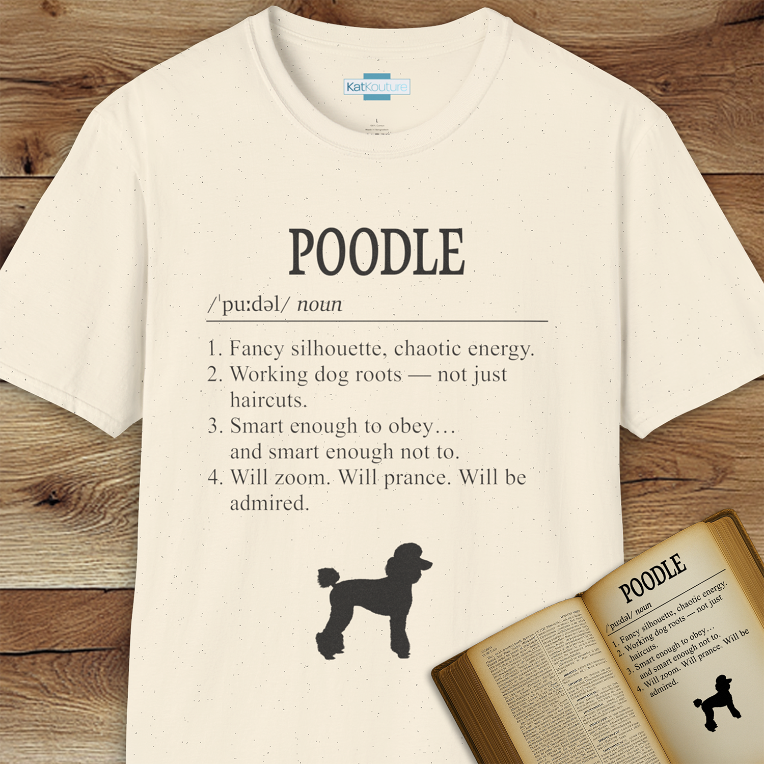 Poodle Definition T-Shirt Dictionary Dogs Collection – Katkouture